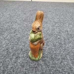 Art | Vintage Crackle Glaze Ceramic Bunny Rabbit Figurine Holding ...